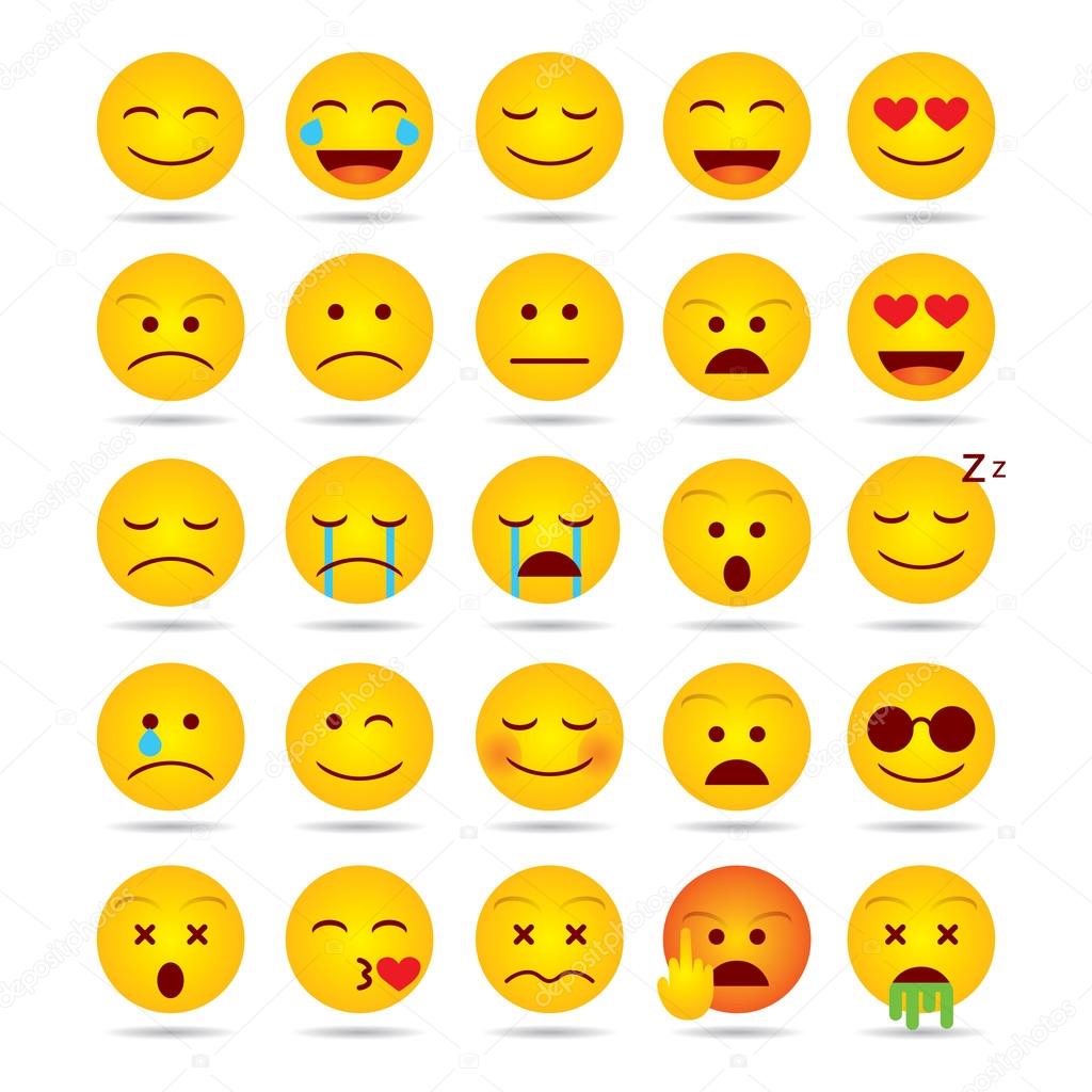 Emoji templates | Set of Emoji vector template — Stock Vector ...
