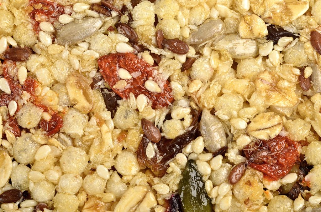 Sesame seed , and nut energy bar, Stock Photo by ©iluziaa 108610654