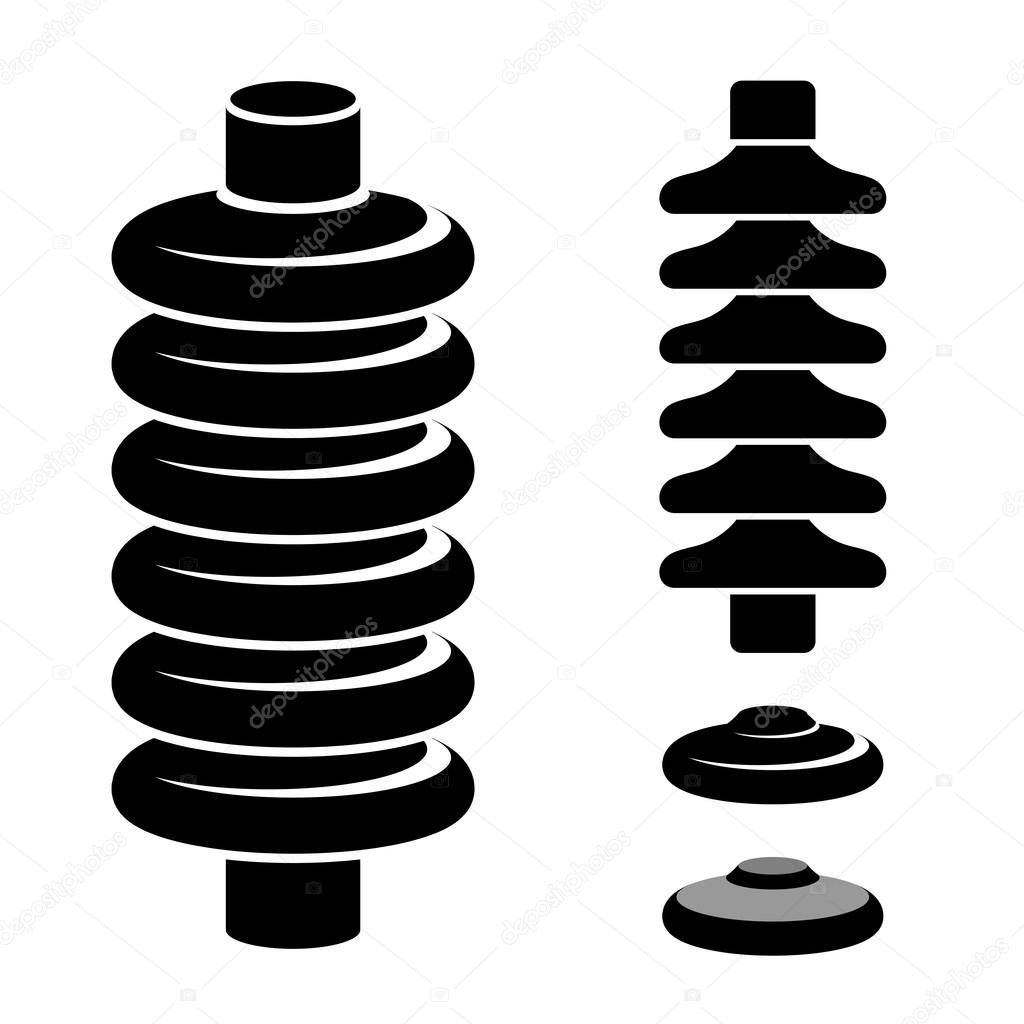 High voltage electrical insulators Stock Vector Image by ©happyroman ...