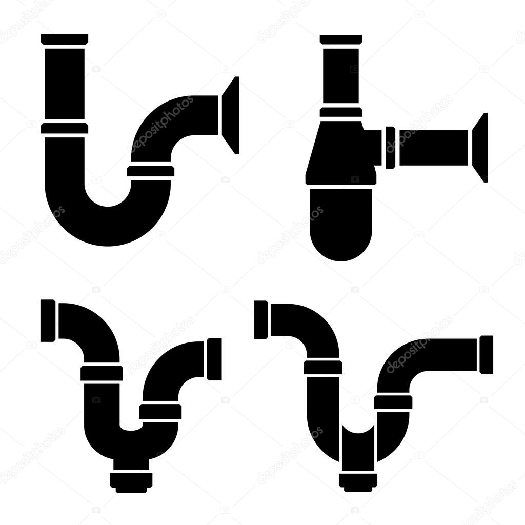 Canalization airtrap siphon black symbol — Stock Vector © happyroman ...