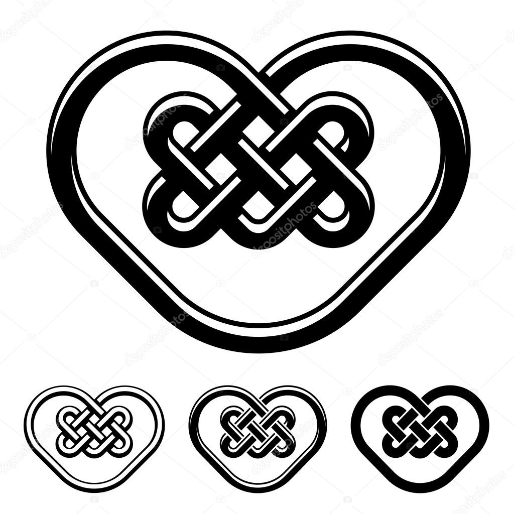 Celtic Knot Heart Vector