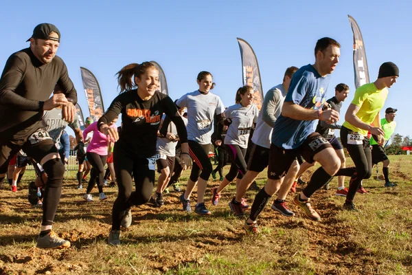 Competitors on start of 100m of Decathlon – Stock Editorial Photo ...