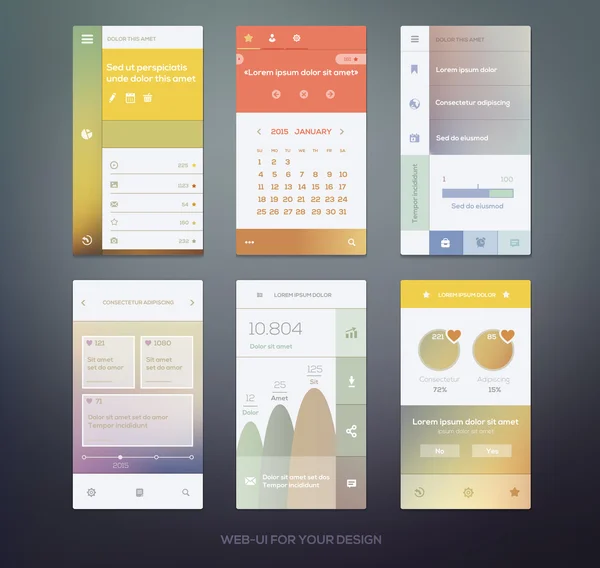 6,450,879 Mobile app ui design Vector Images | Depositphotos