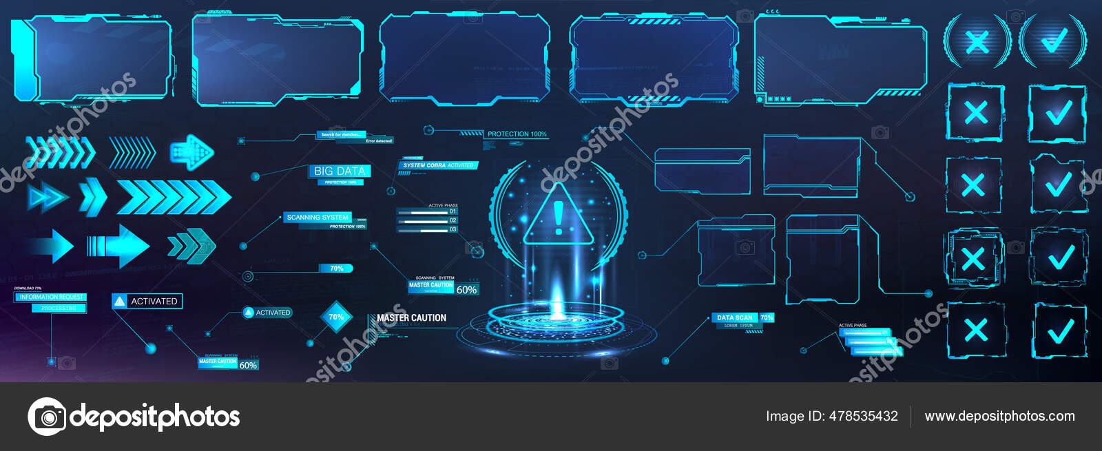 Futuristic frame border in HUD style for GUI, UI, UX and Web design ... Futuristic frame border in HUD style for GUI, UI, UX and Web design ...