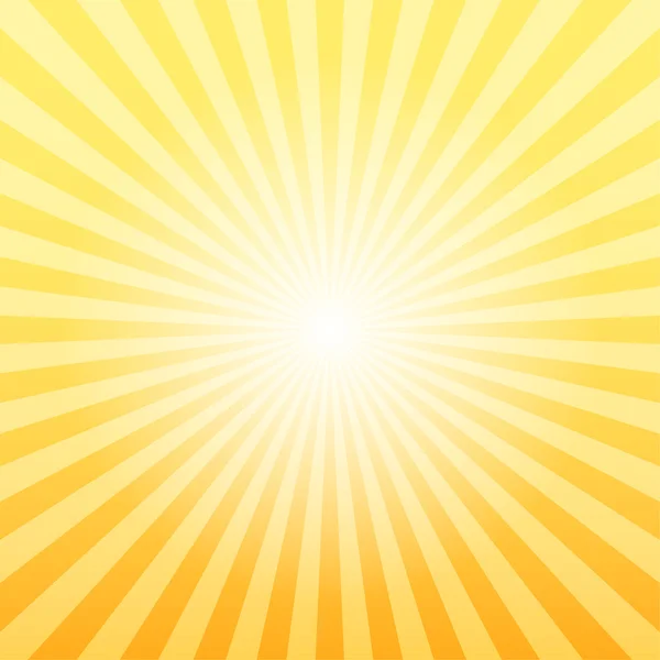 Sun rays, sunburst on yellow and orange color background. Vector ...