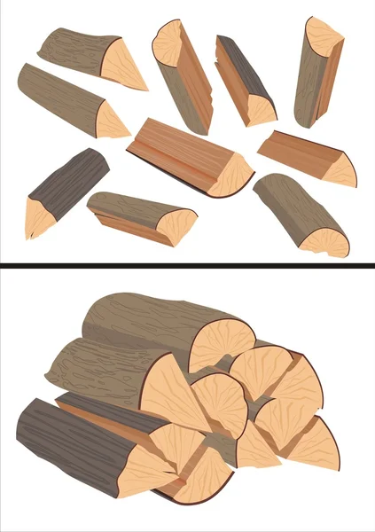 3,070 Wood pile Vector Images | Depositphotos