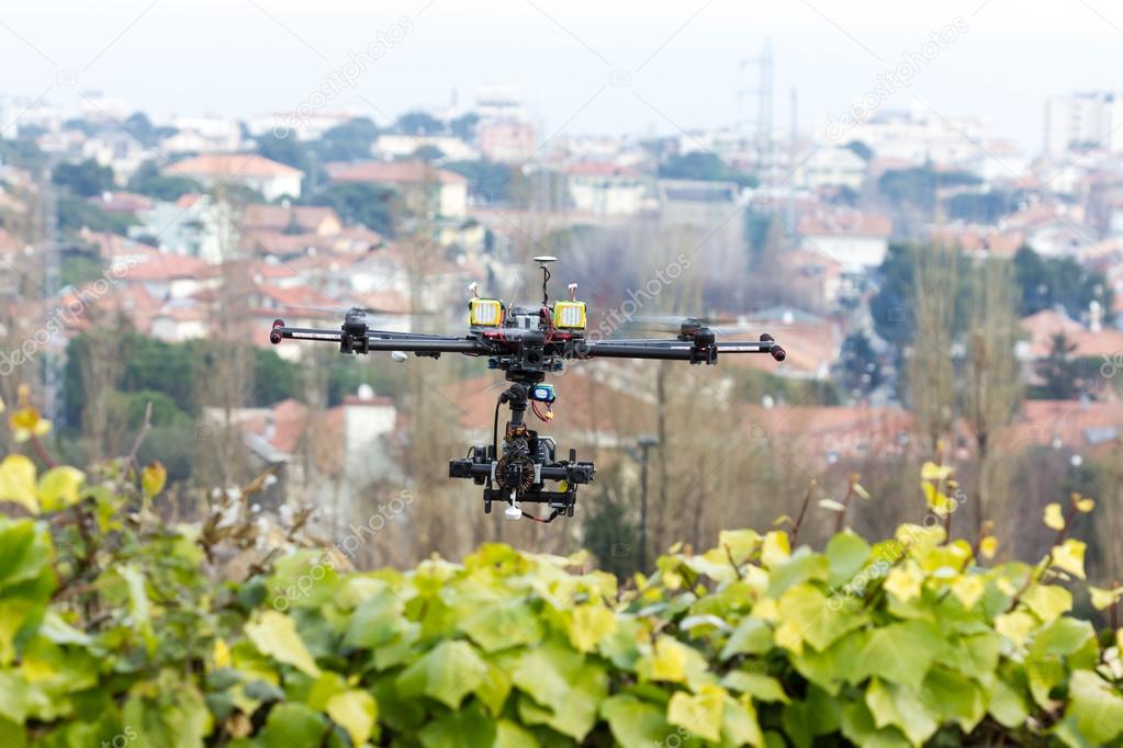 Drone hexacopter — Stock Photo © fpwing_c #70636467