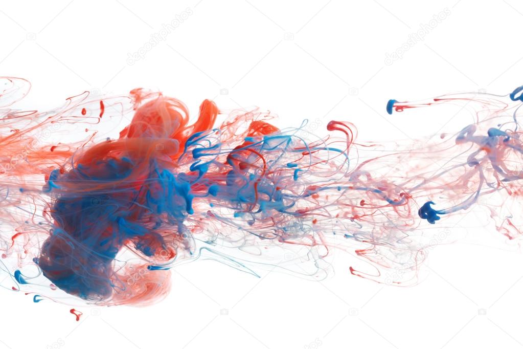 Red and blue ink Stock Photo by ©Shtanzman 104418772