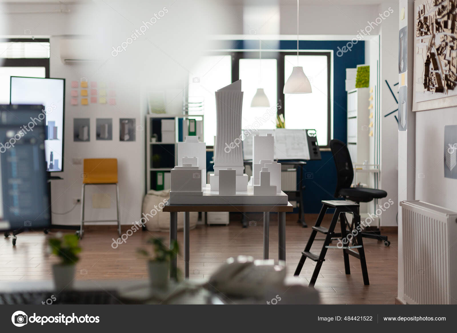 Empty room for architectural design and plans Stock Photo by ...
