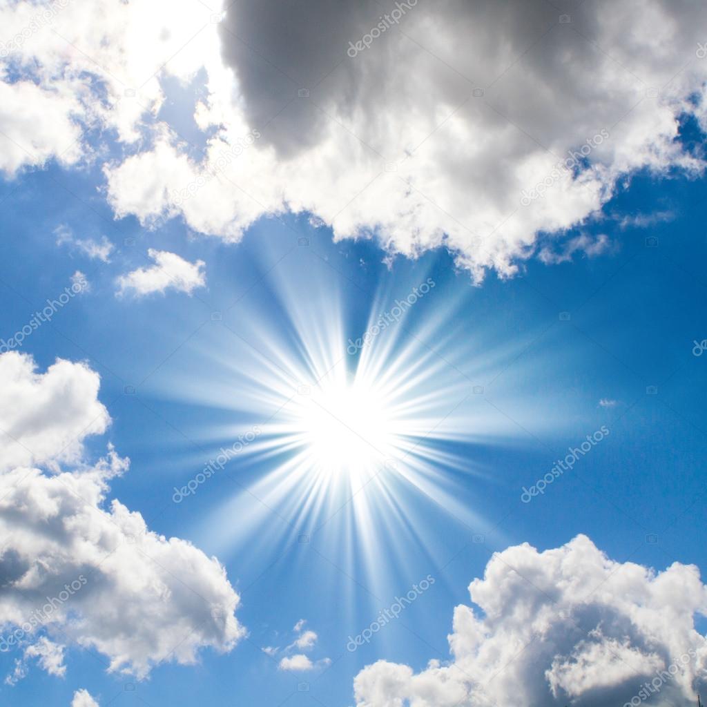 Sky With Sun Background