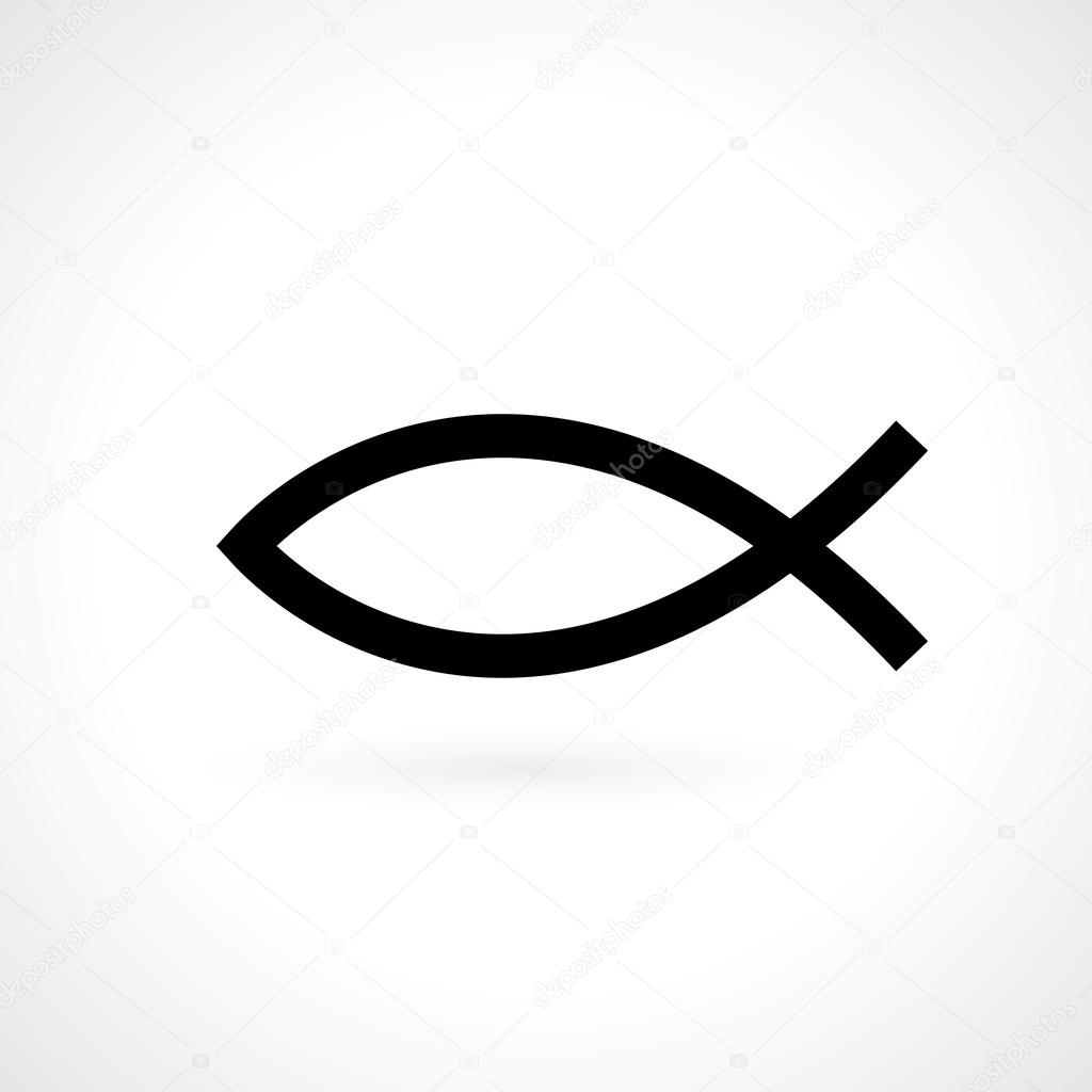 Christian fish icon Stock Vector by ©Vilisov 119937718