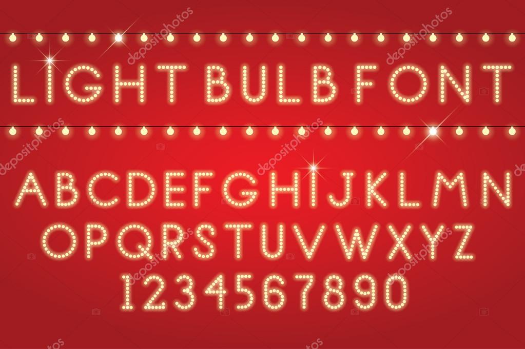 Glowing letters set vector Stock Vector by ©Vilisov 119938258