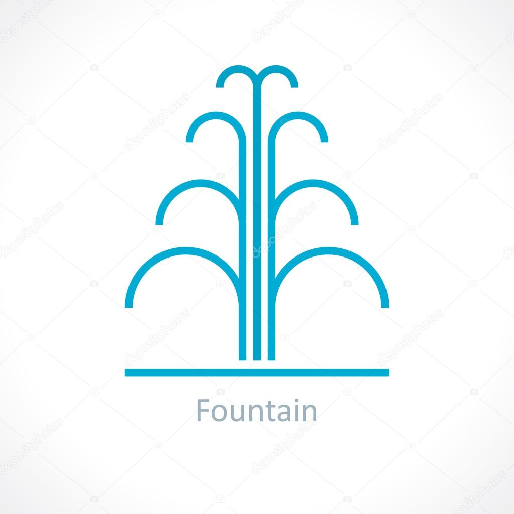 Fountain abstract symbol Stock Vector Image by ©Vilisov #119950246