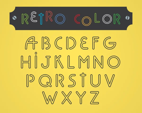 Retro shape color letters Stock Photos, Royalty Free Retro shape color ...