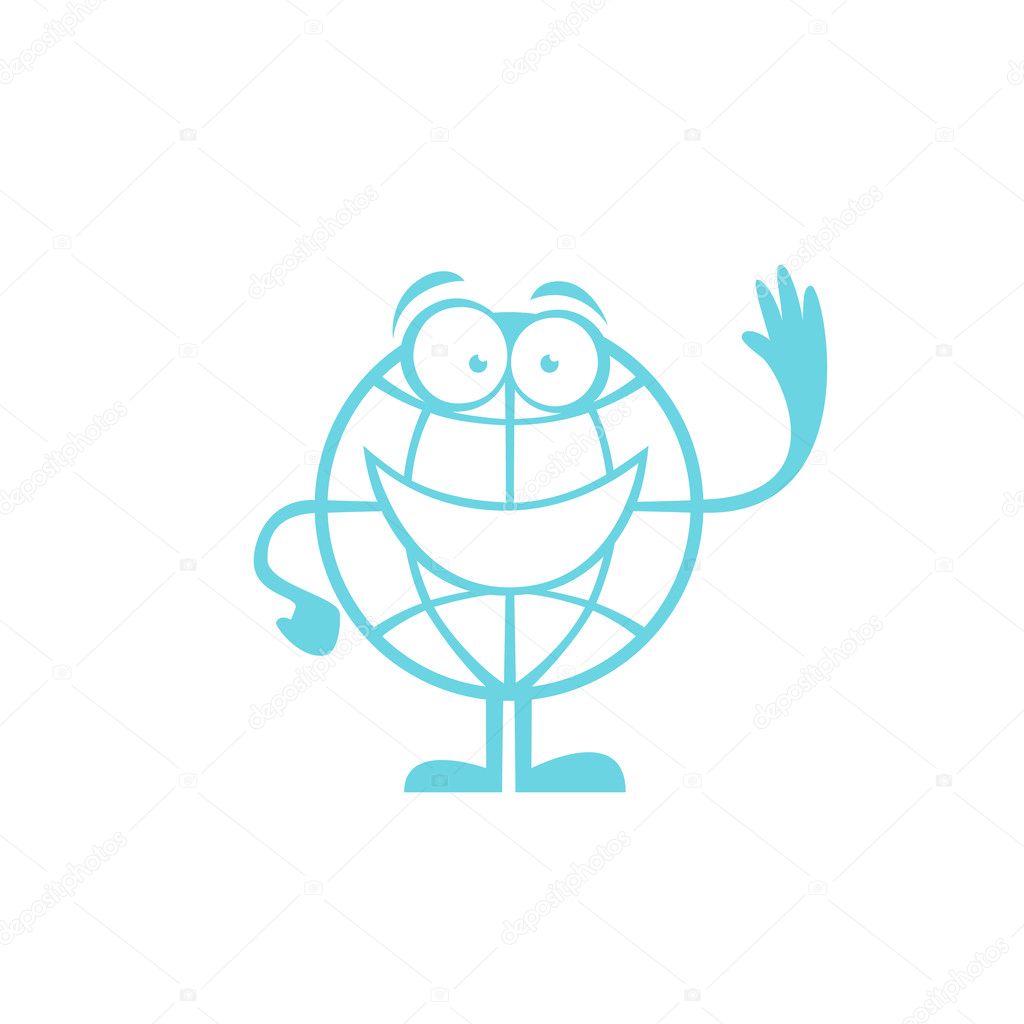 Globe character Stock Vector Image by ©PavelTalashov #65359801