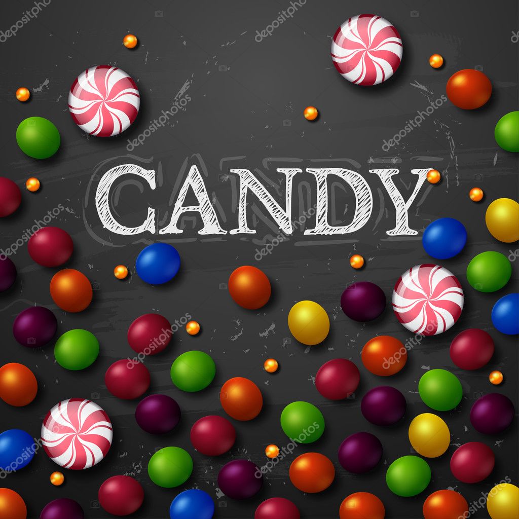 Candy vector background Stock Vector by ©wywenka 89275886