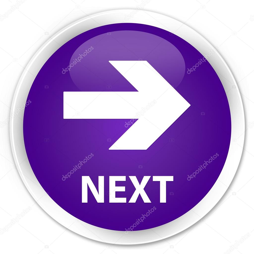 Siguiente (icono de flecha derecha) botón de color morado — Foto de ...