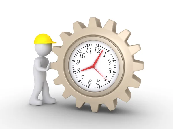 Worker clock Stock Photos, Royalty Free Worker clock Images | Depositphotos