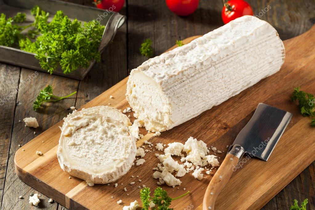 Raw White Organic Goat Cheese — Stock Photo © bhofack2 #118014100