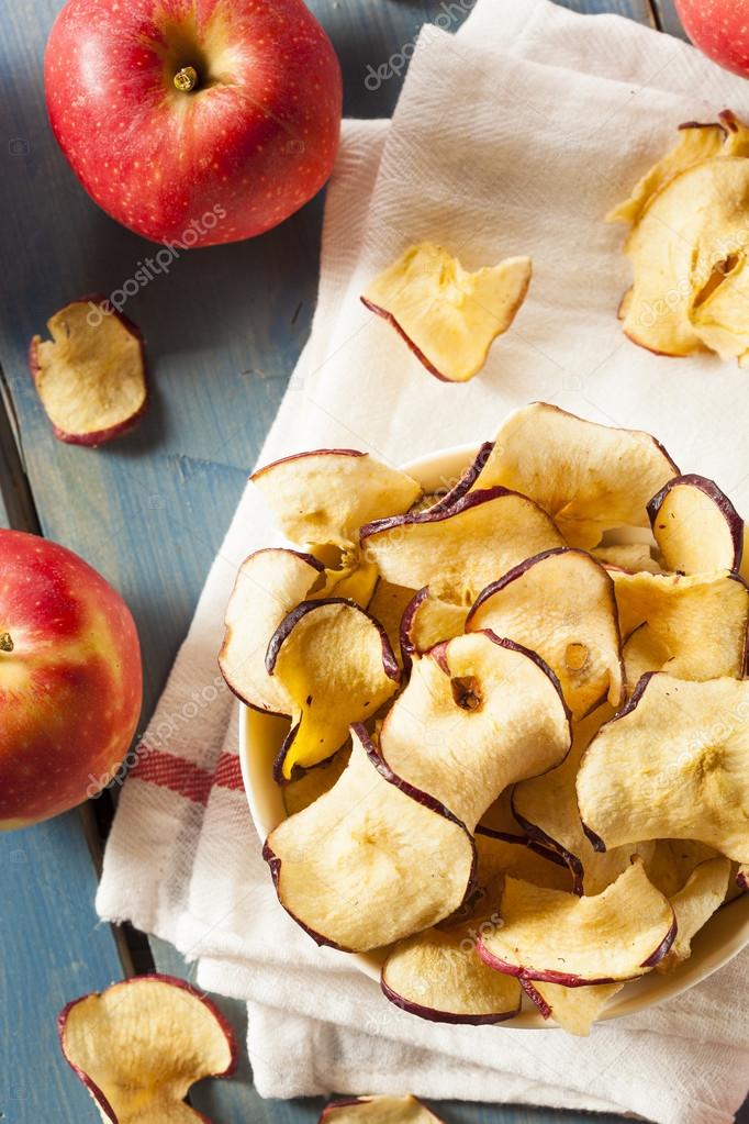 Chips de manzanas deshidratadas al horno 2022