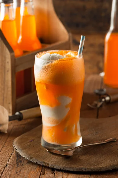 Orange Soda Creamsicle Ice Cream Float - Stock Image - Everypixel