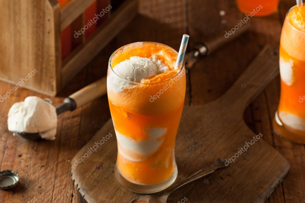 Orange Soda Creamsicle Ice Cream Float — Stock Photo © bhofack2 #75240377