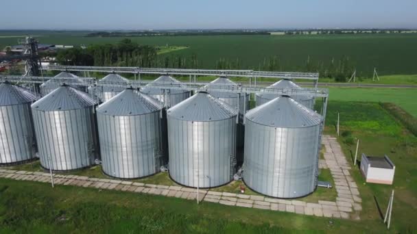 Farm grain silos for agriculture Stock Video Footage by ©LeonidSorokin ...