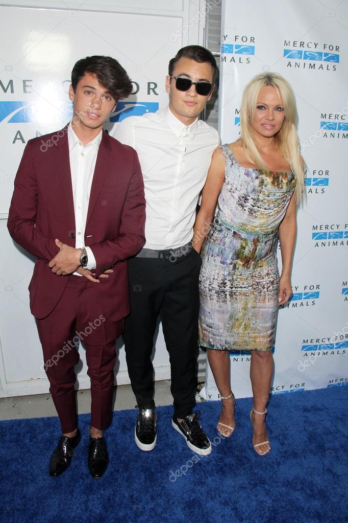 Pamela Anderson, Dylan Jagger Lee, Brandon Thomas Lee – Stock Editorial ...