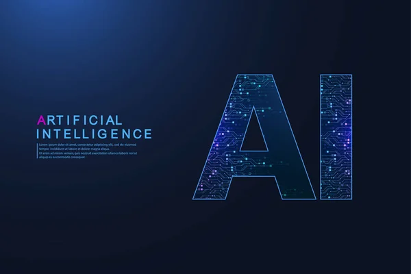 Artificial Intelligence Logo, Icon. Vector symbol AI. Deep Learning and ...
