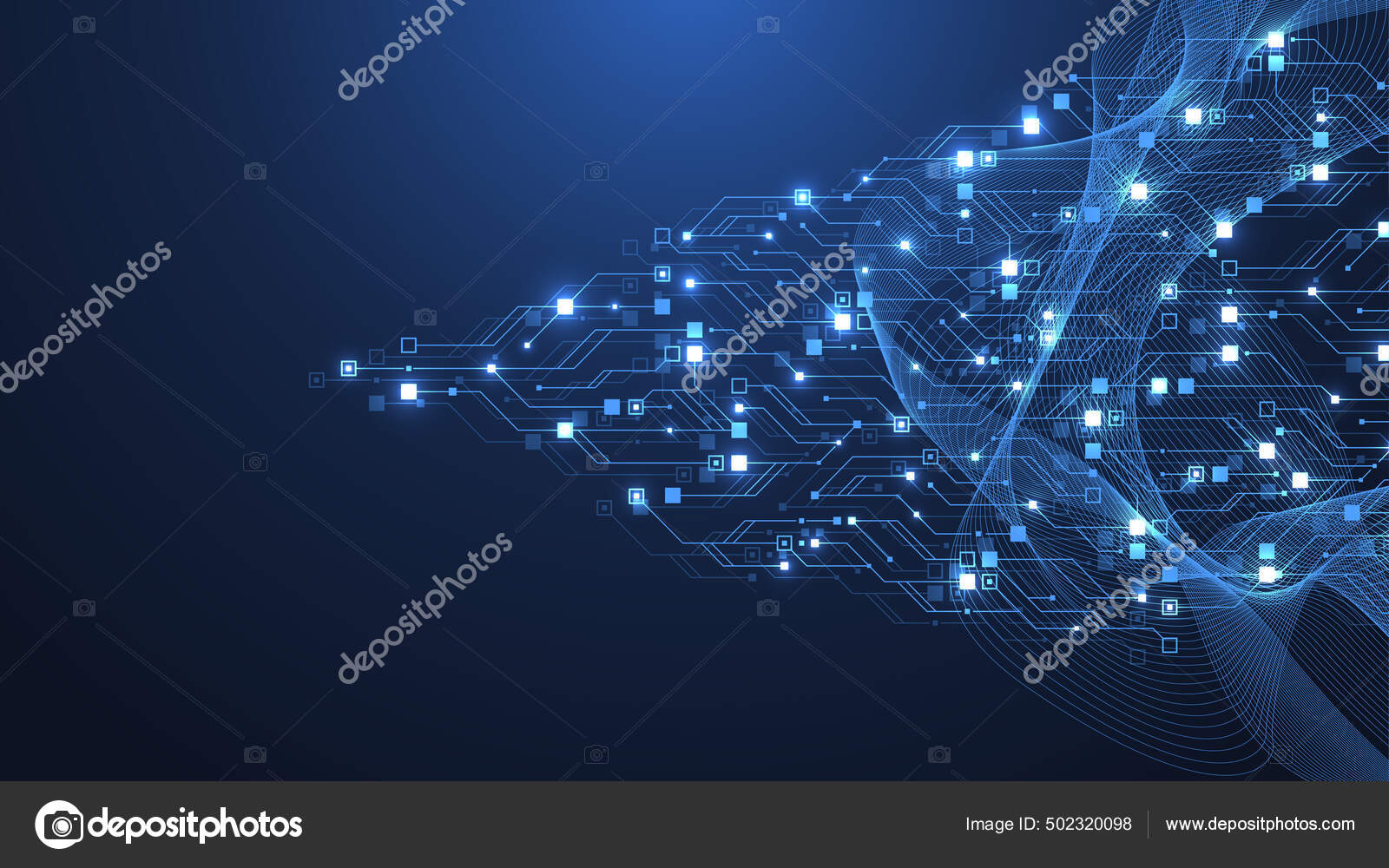 Technology abstract circuit board texture background. High-tech ...