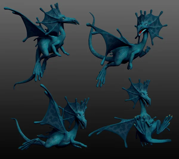 Dragon Side View Sitting