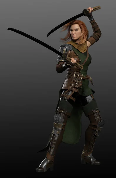 Dual Sword Fighting Poses