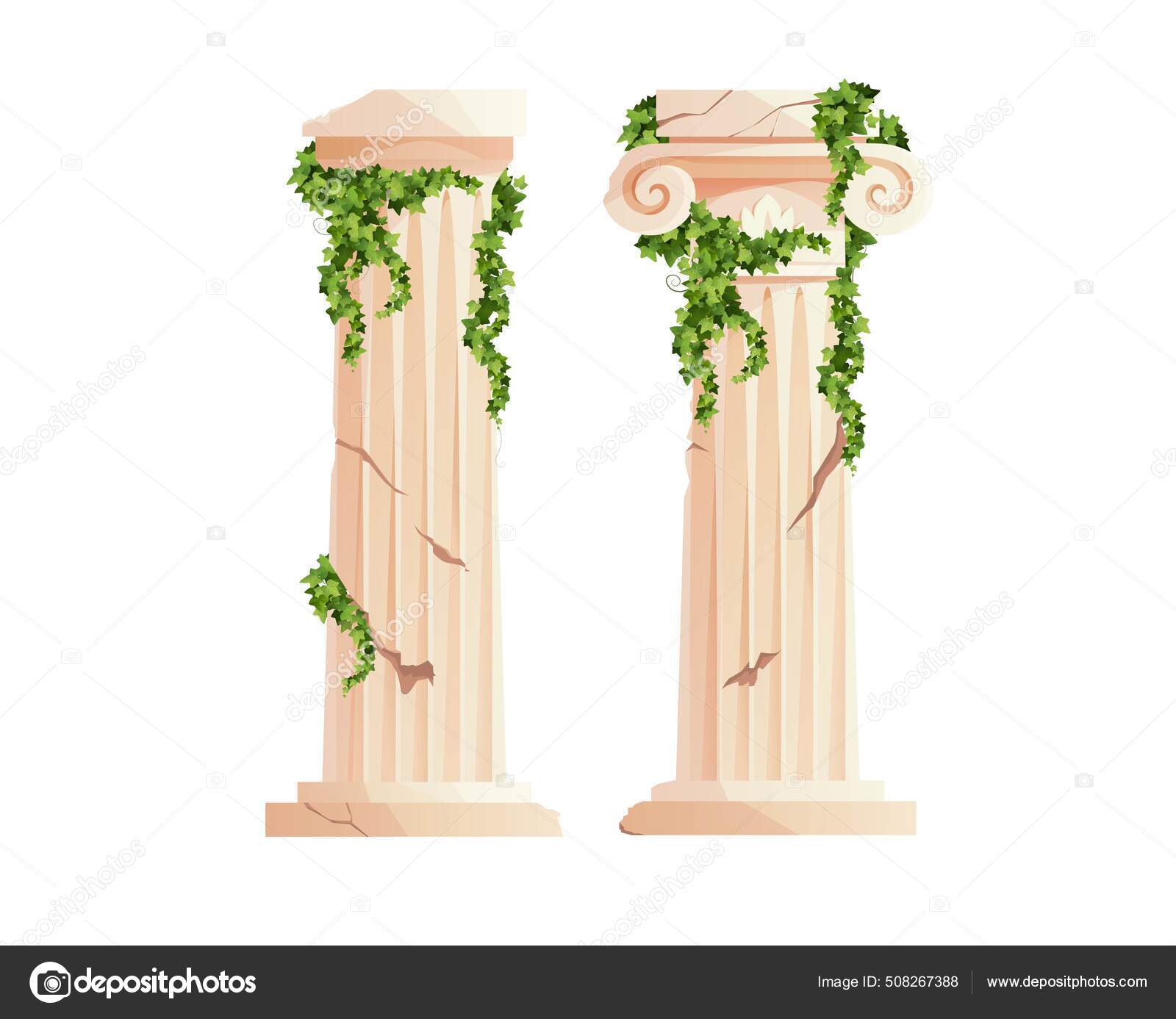 Greek Pillar Illustration