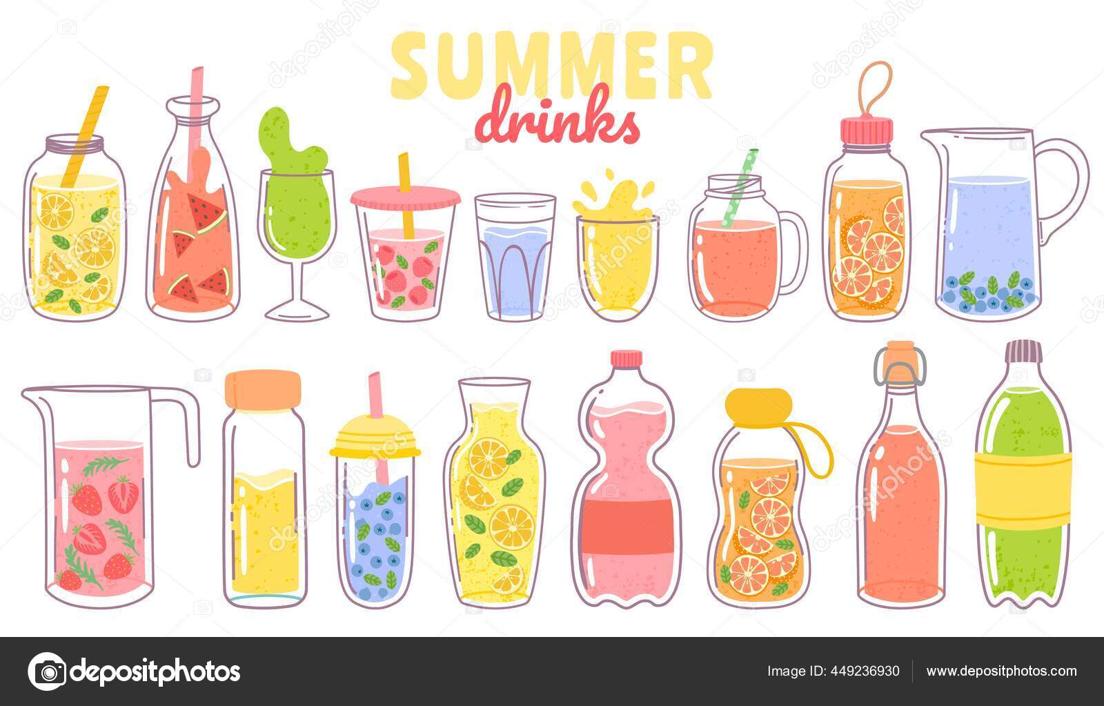Summertime Drink Clip Art