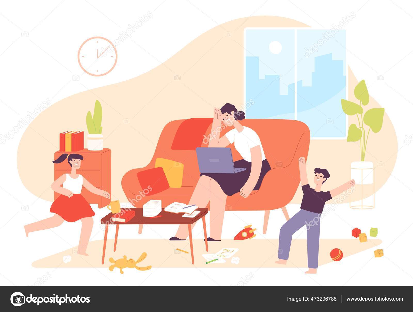 Hyperactive Kid Cartoon