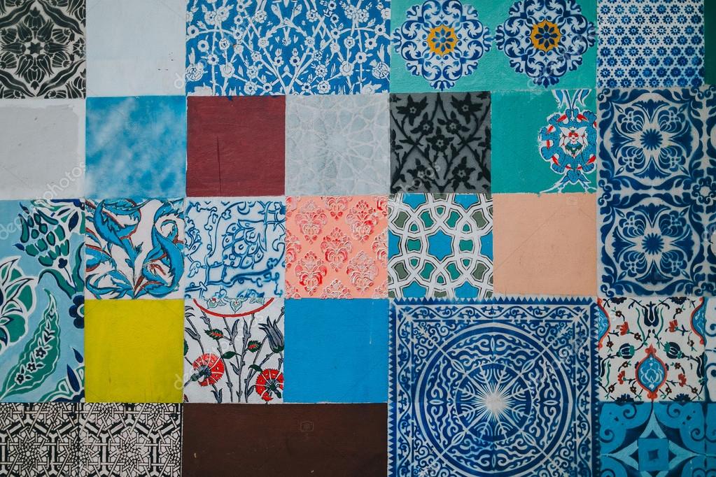 Multi-colored ceramic tiles Stock Photo by ©hinhanni 106443272
