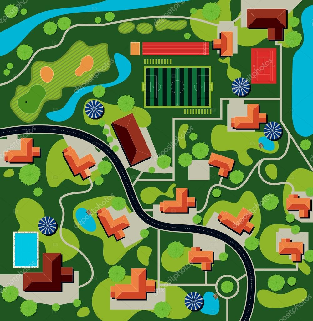 City plan Stock Vector by ©intararit 67907489