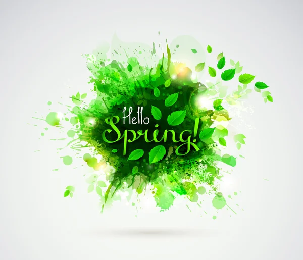 Written word Spring. Stock Vector by ©antart 99889098