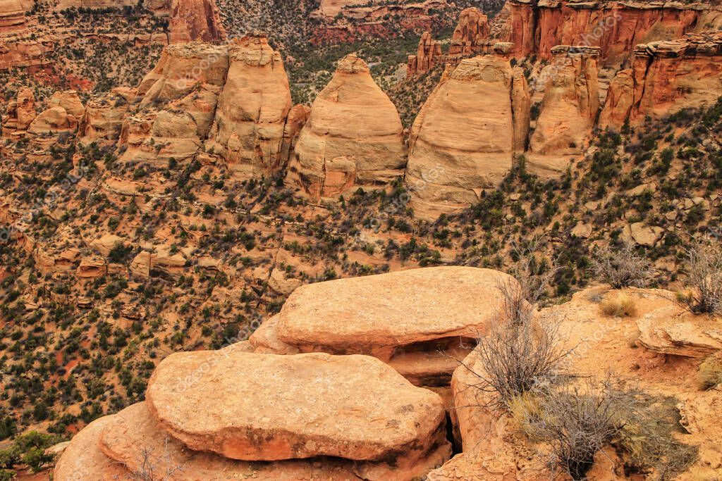 Vista de Hornos de Coca-Cola en el Monumento Nacional de Colorado ...