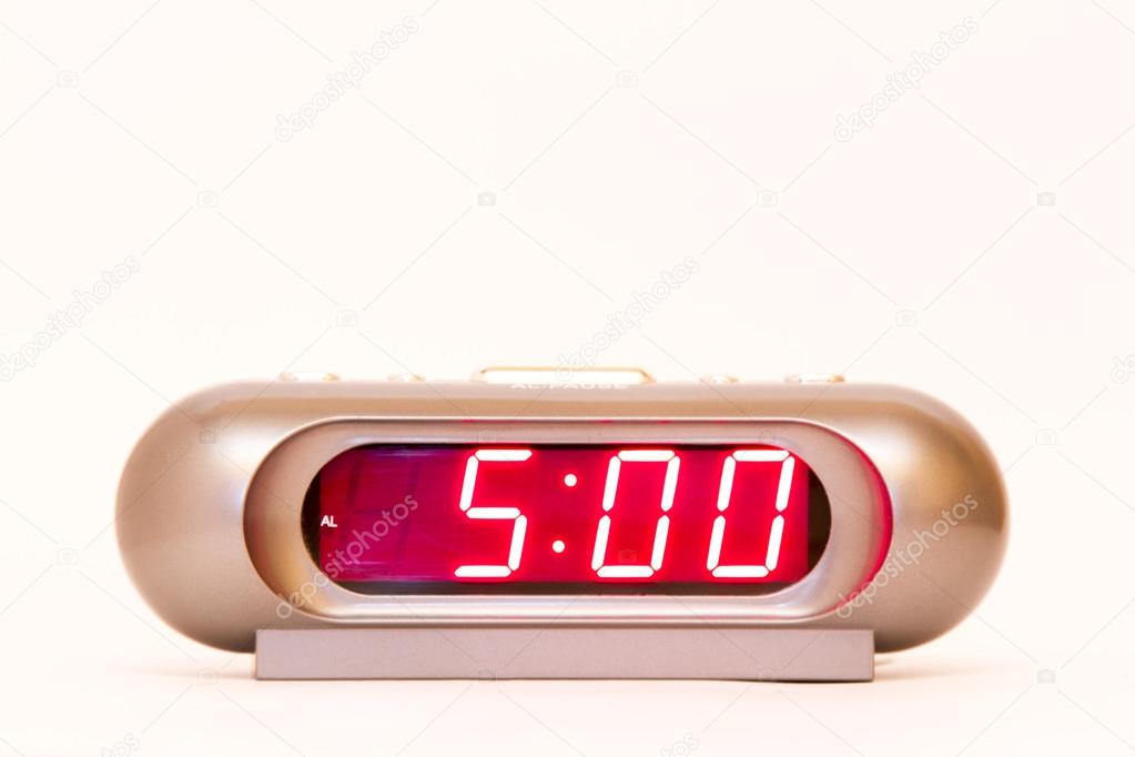 Digital Watch 5:00 — Stock Photo © Korvit #74699589