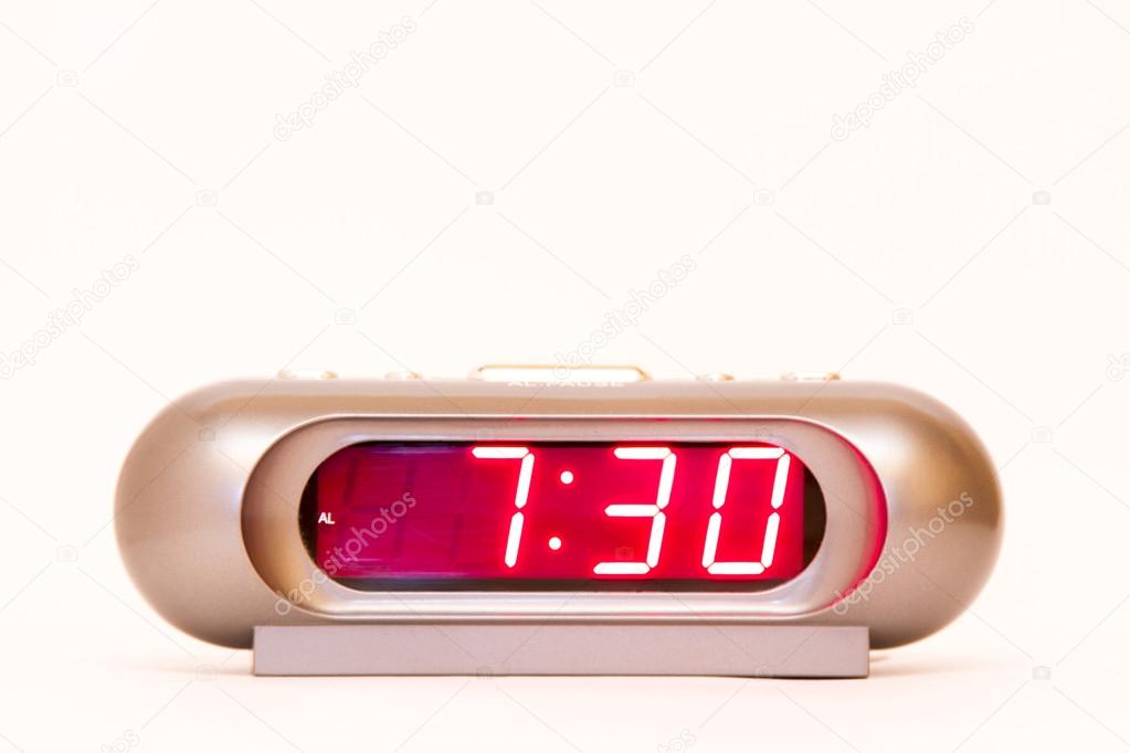 Digital Watch 7:30 Stock Photo by ©Korvit 74699745