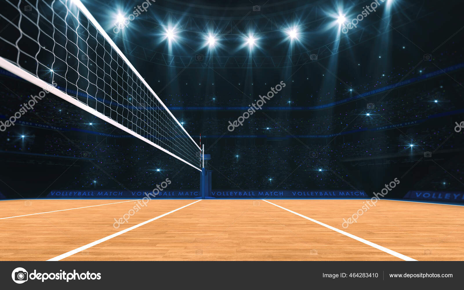 Indoor Volleyball Court Background