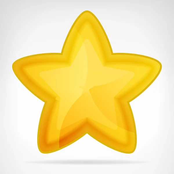 Golden star icon on white background Stock Vector Image by ...