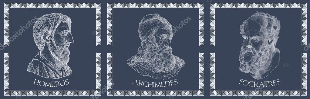 Old greek philosophers — Stock Photo © pavila1 #66637719