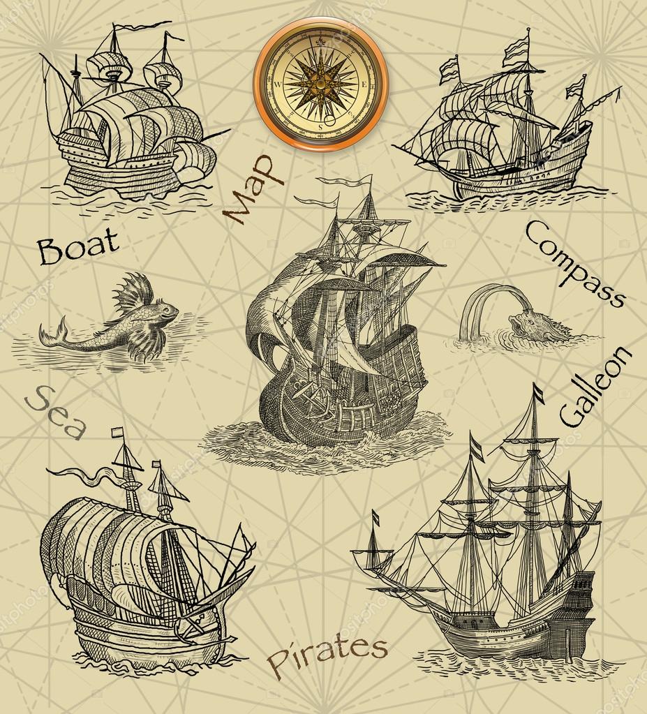 Pirate map — Stock Photo © pavila1 #66731893