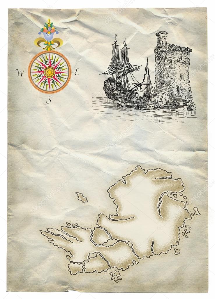 Pirate map Stock Photo by ©pavila1 69417671