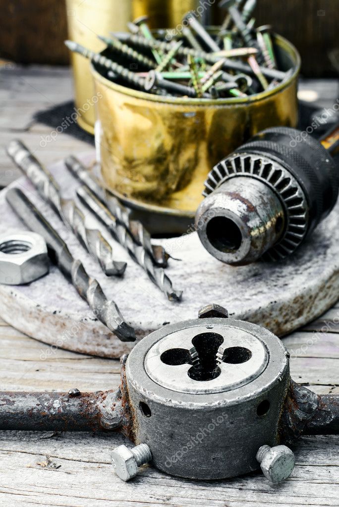 Set of die and chaser ,threading tools Stock Photo by ©Nikolay_Donetsk ...
