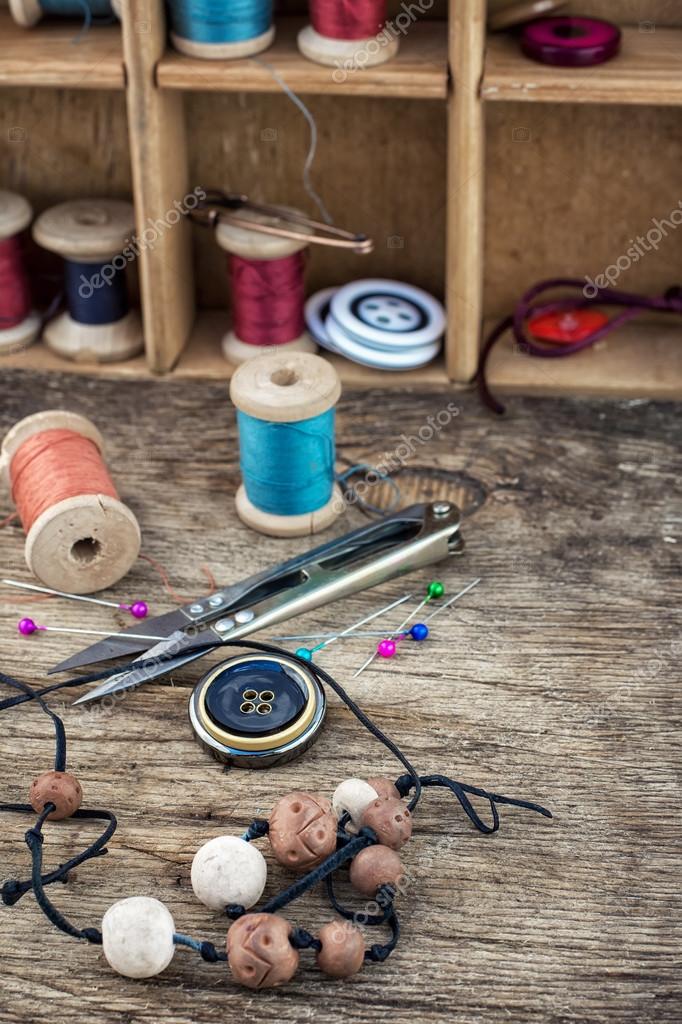 Elements of needlework Stock Photo by ©Nikolay_Donetsk 74596915