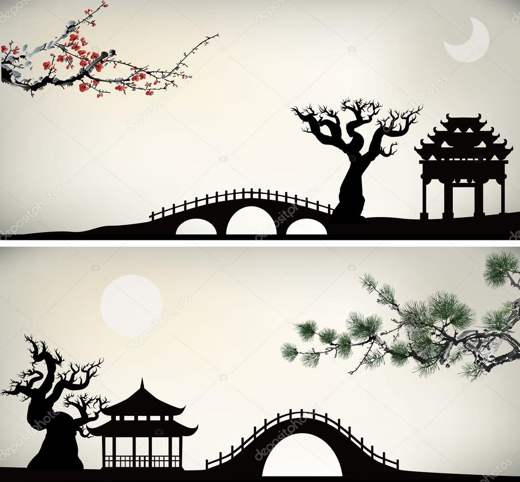 Asian background Stock Vector Image by ©baoyan #56509609