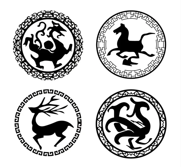 12 Animals of Chinese Calendar Stock Vector Image by ©baoyan #11810254